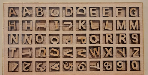 Wood Carved Miniature Letters and Numbers – Miniature Designs, Inc.