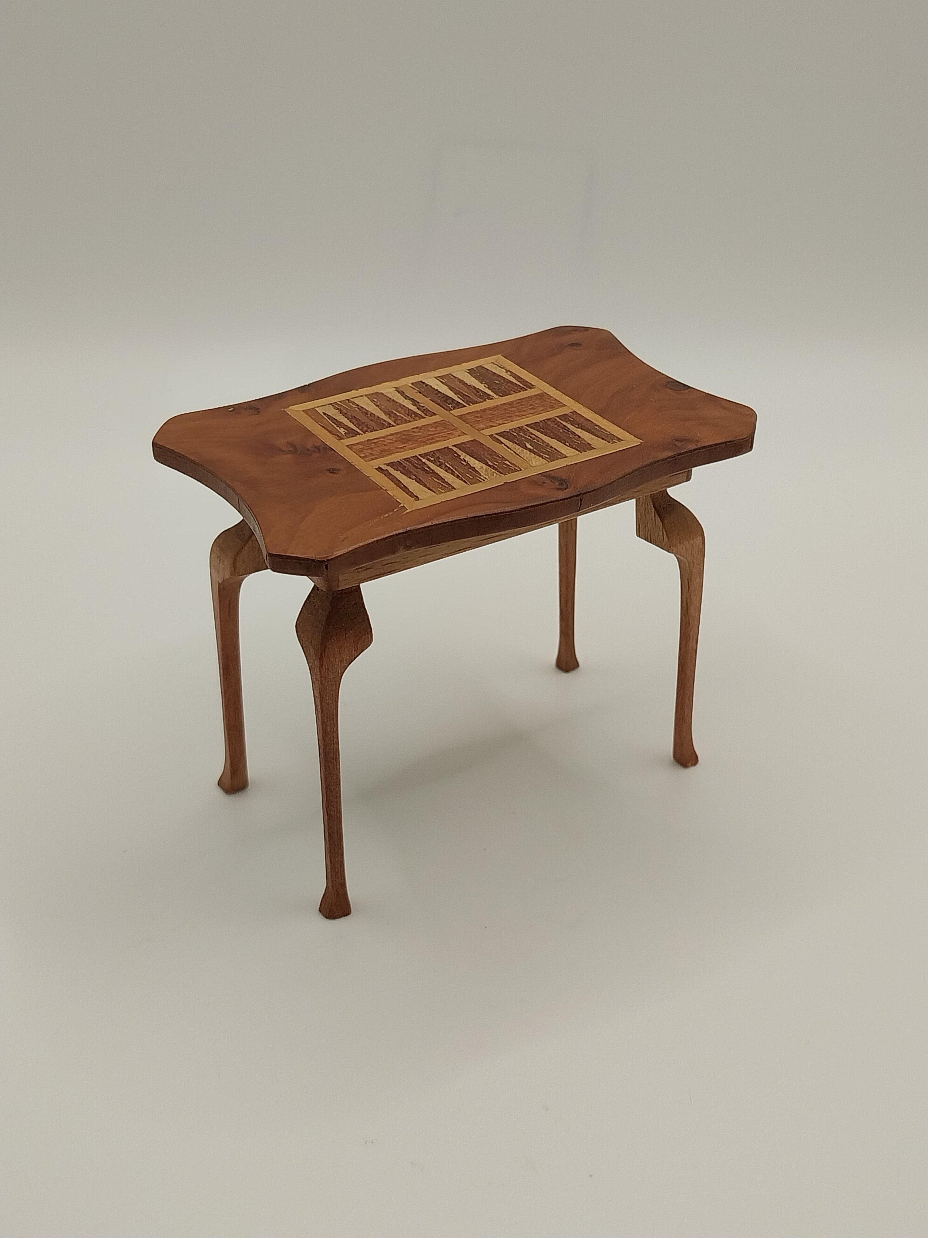 Mini Back Gammon Inlaid Table – Miniature Designs, Inc.