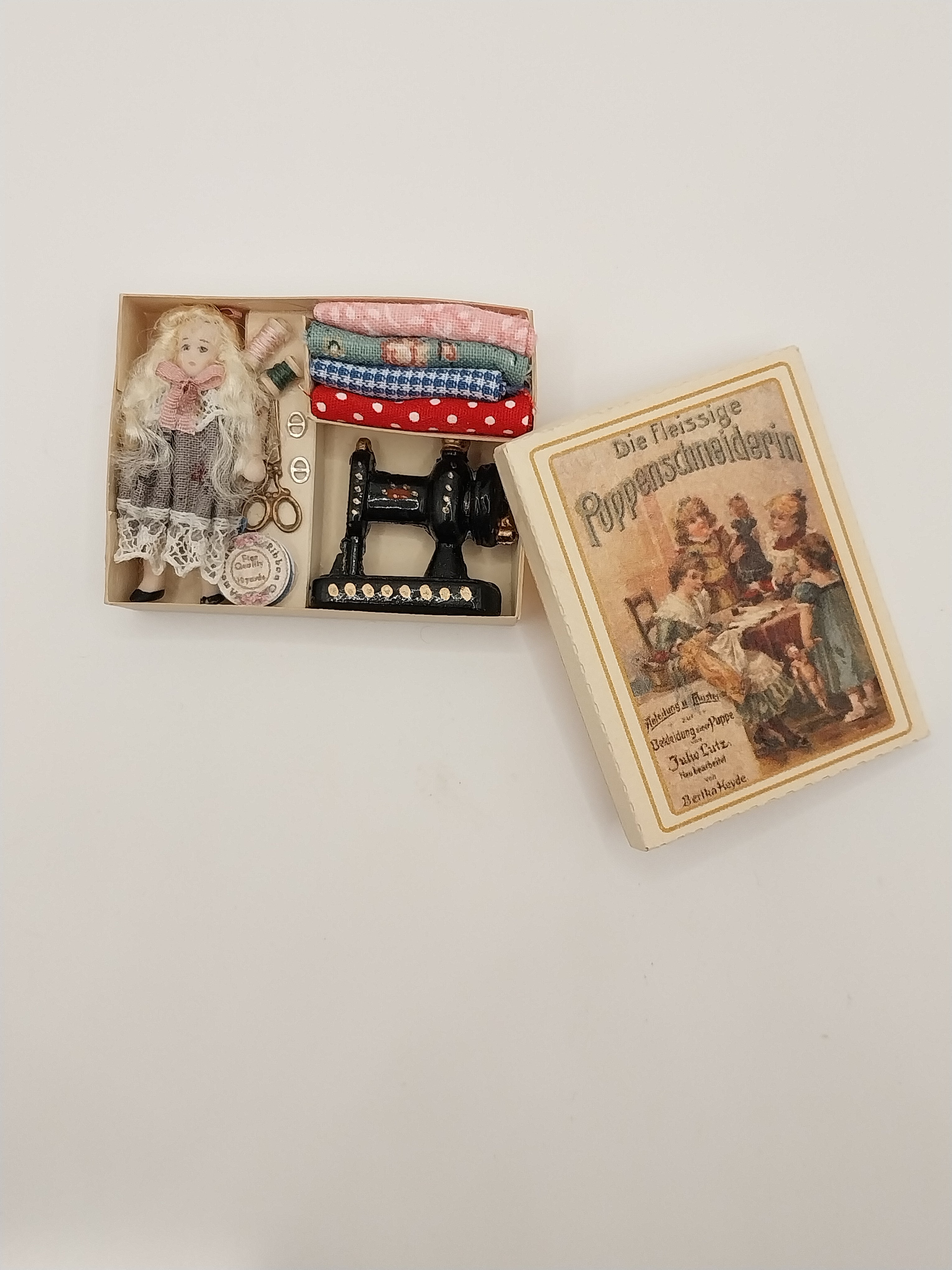 Sewing Machine Set with Baby Doll – Miniature Designs, Inc.