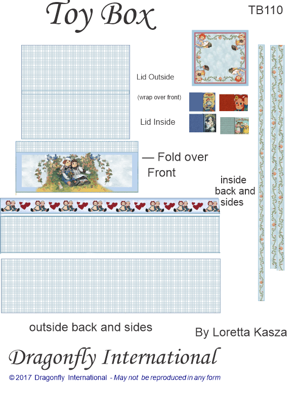 Toy Box & Table Kit, Raggedy Ann & Andy – Miniature Designs, Inc.
