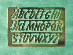 Brass Alphabet – Miniature Designs, Inc.