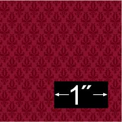 Damask Deep Red Wallpaper – Miniature Designs, Inc.