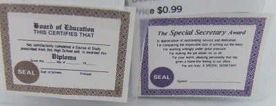 Mini Diplomas, Assortment, 1pc – Miniature Designs, Inc.