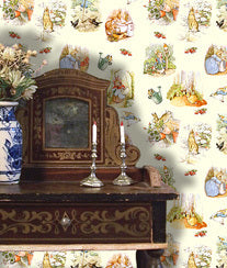 Peter Rabbit Toile Wallpaper – Miniature Designs, Inc.