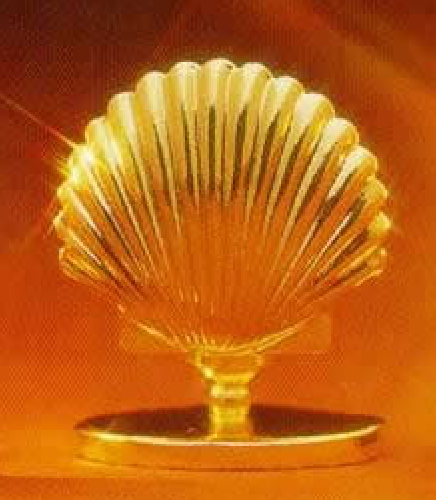 Brass Shell Lamp with Round Base – Miniature Designs, Inc.